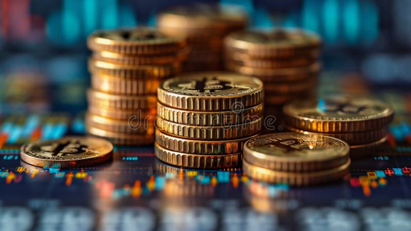 Bitcoin Stacks on Financial Market Graph. Generative Ai Stock ...