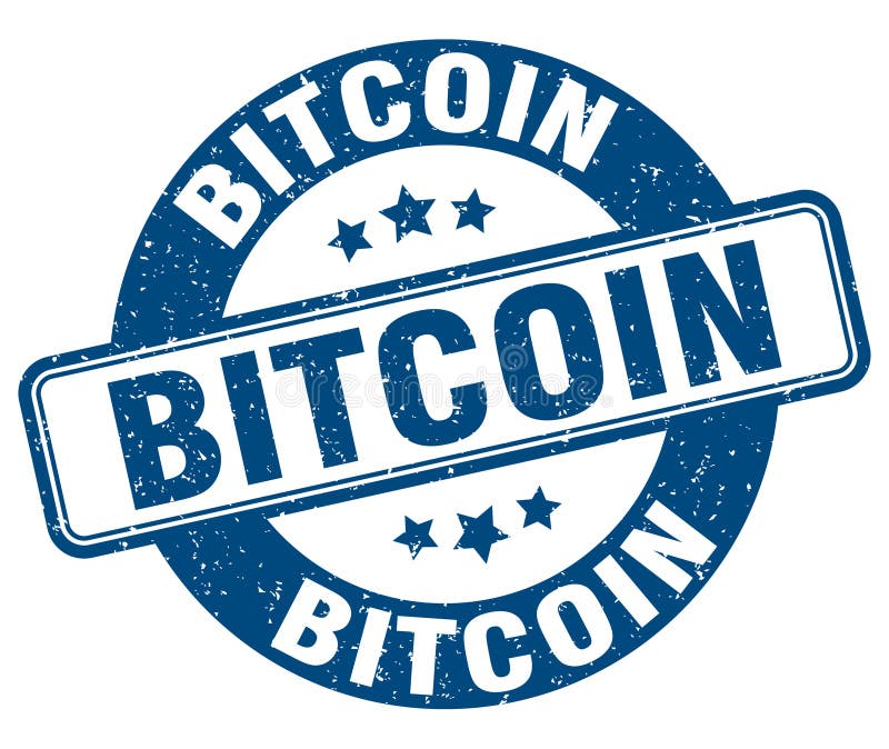 Bitcoin Stamp. Bitcoin Label. Round Grunge Sign Stock Vector ...