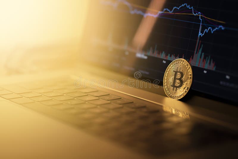 Bitcoin and Stock Exchange. Cryptocurrency Exchange Chart Stock Photo ...