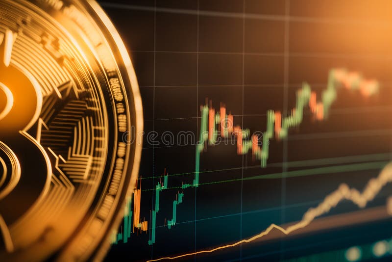 Bitcoin Stock Growth. Chart Shows a Strong Increase in the Price of ...