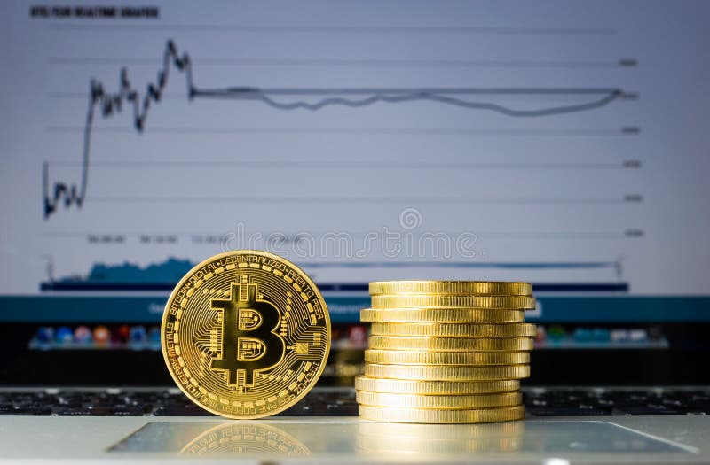 Bitcoin Sur L'ordinateur Portable Image stock - Image du pair, données ...