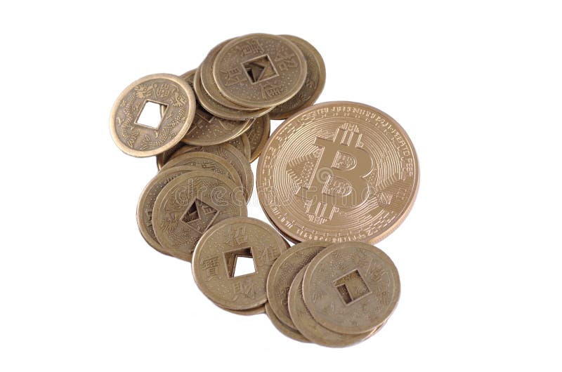 Bitcoin stock photo. Image of chinese, cryptocurrency - 95161738