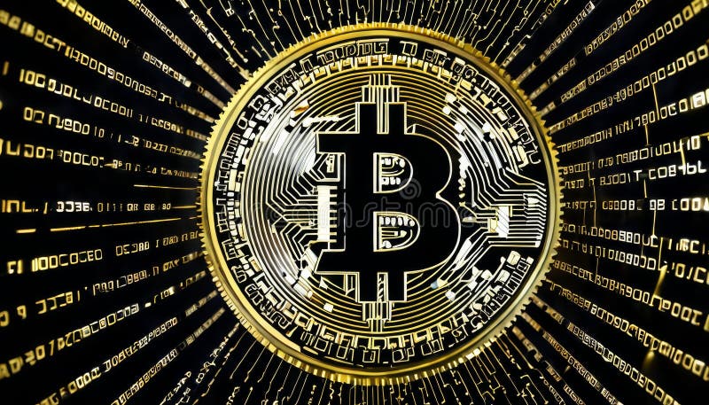 Bitcoin Symbol Amidst Digital Code Stock Photos - Free & Royalty-Free ...