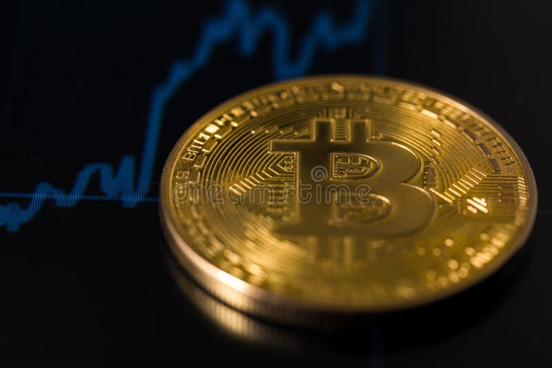 Bitcoin symbol stock image. Image of market, coin, motherboard - 96553997