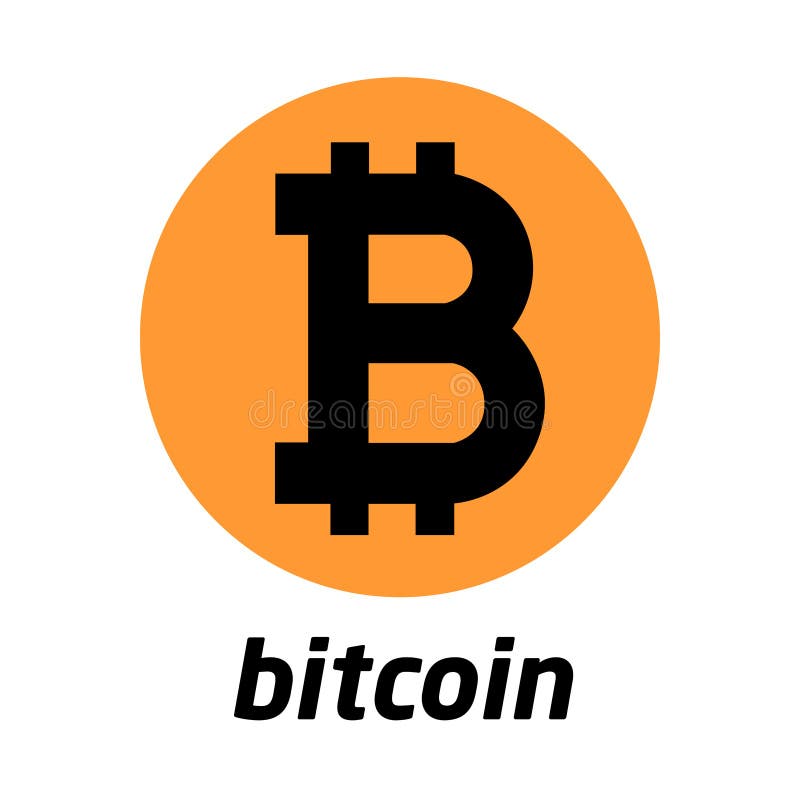 Bitcoin Symbol in the Circle Flat Design Vector Illustration Stock ...