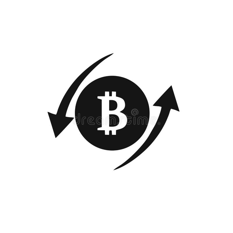 Bitcoin Symbol in Flat Design. Vector Illustration. Stock Vector ...