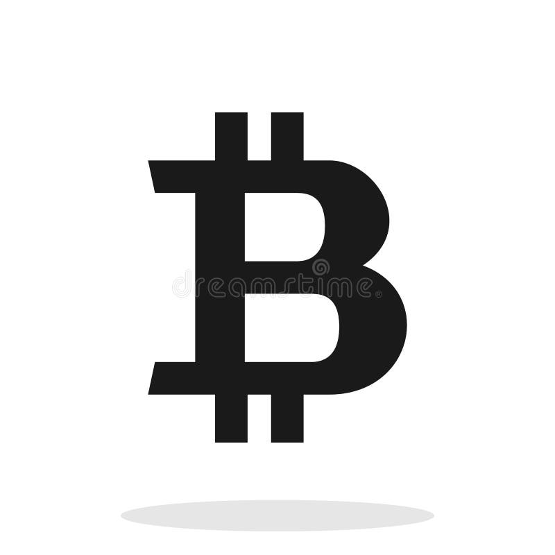Bitcoin Symbol Icon. Cryptocurrency Sign Stock Vector - Illustration of ...