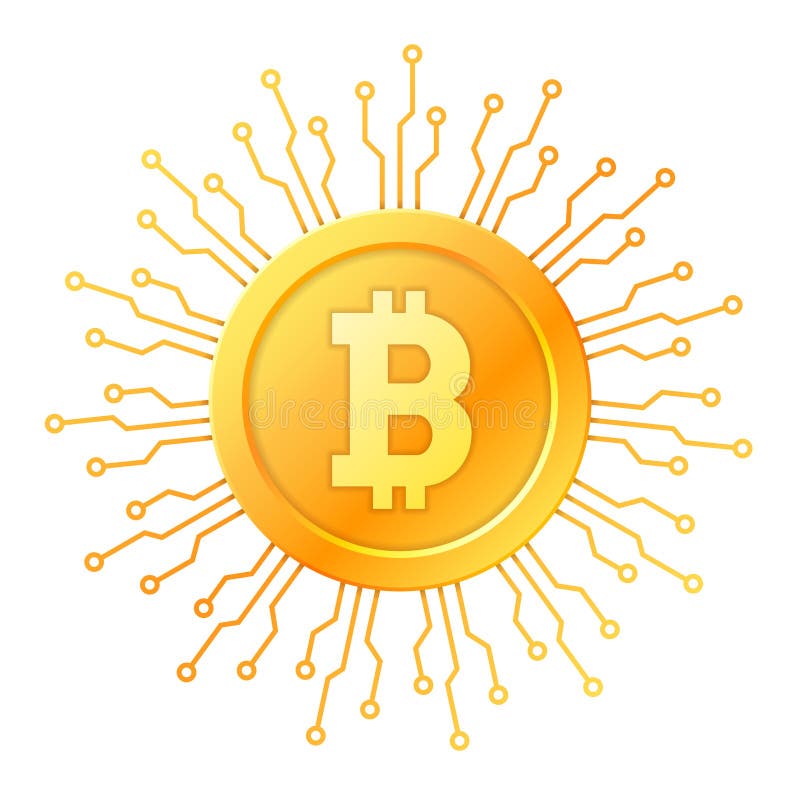 Bitcoin Symbol, Icon, Sign, Emblem. Vector Illustration. Stock Vector ...