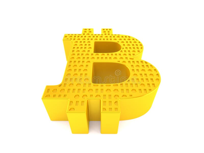 Bitcoin symbol stock illustration. Illustration of conceptual - 198015400