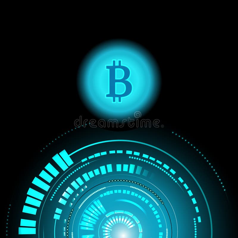 Bitcoin Symbol and Price Chart. Cryptocurrency Concept Stock Vector ...