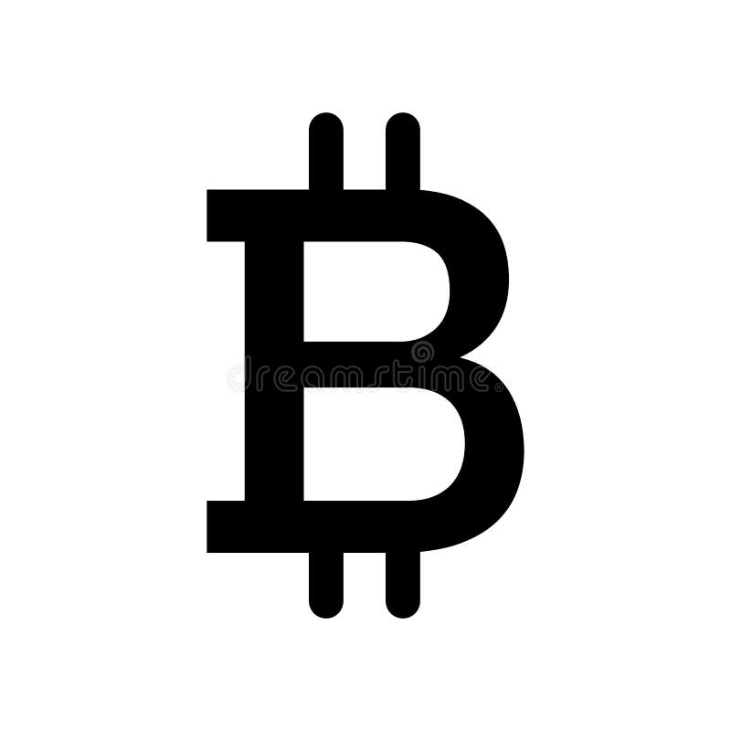Bitcoin Symbol. Vector Icon, Solid Logo Illustration, Pictogram ...