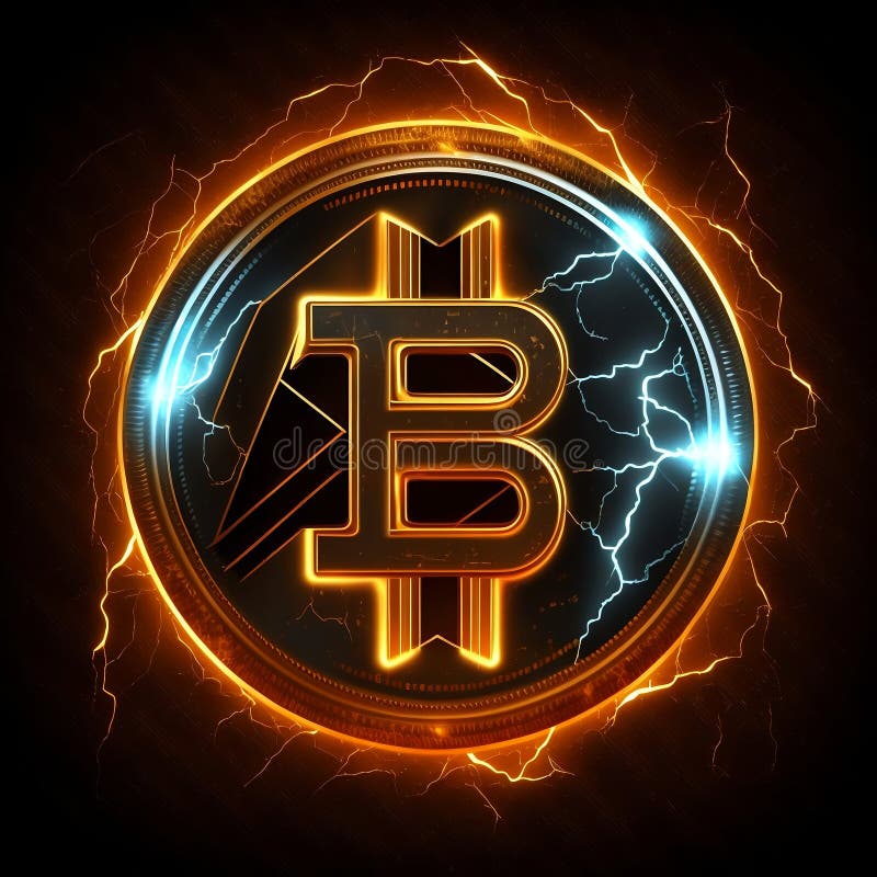 Bitcoin With Technology Binary Code Digital Binary Data And Secure Data With Number Digital