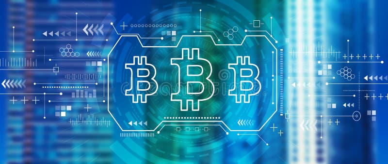 Bitcoin Theme with Downtown San Francisco Skyline Stock Illustration ...