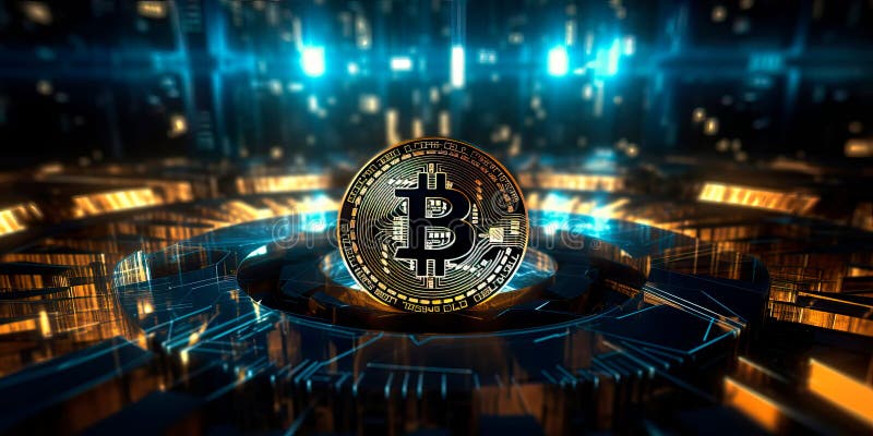 Bitcoin-themed Graphics, Including the Bitcoin Logo, Charts, and ...