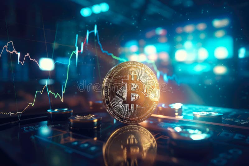 Bitcoin Trading Illustration Stock Illustration - Illustration of ...