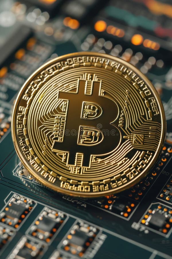 Bitcoin Trading Session, Digital Exchange Platform, Top View, Featuring ...