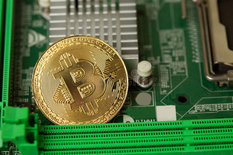 Bitcoin Virtual Cryptopayment Web Render Sign Stock Image - Image of ...