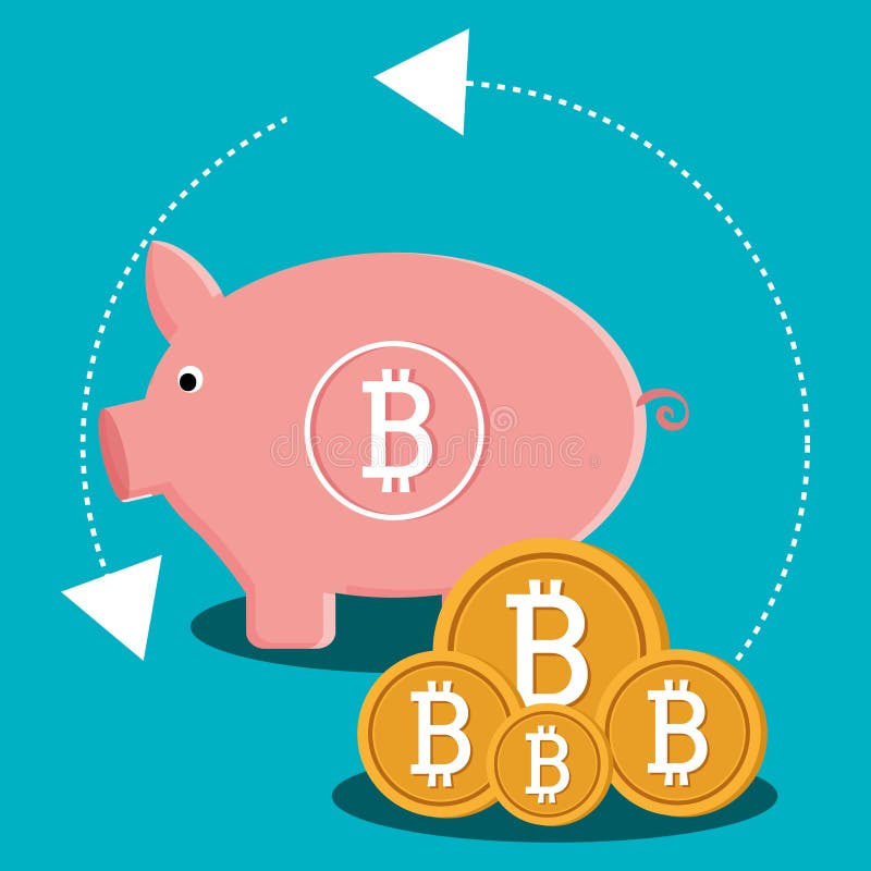 Bitcoin Virtual Money Graphic Icons Design Stock Vector - Illustration ...