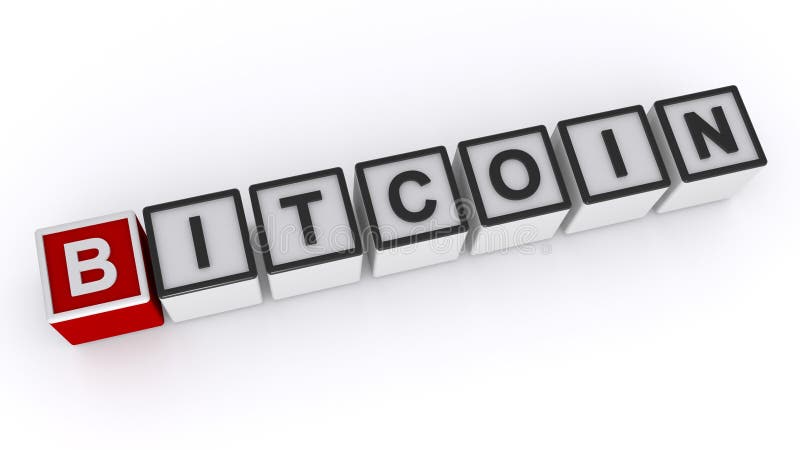 `Bitcoin` Word with Halftone Effect. Each Letter Consists of Zeros and ...