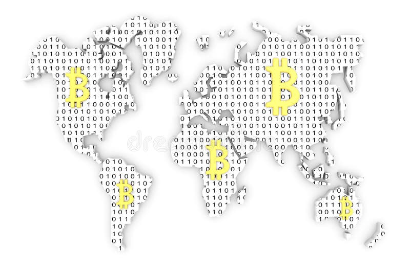 BITCOIN stock illustration. Illustration of code, paid - 80465107