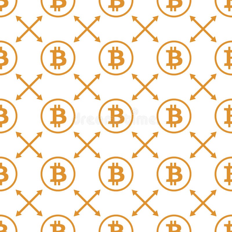 Bitcoin Yellow Line Tile Pattern Stock Vector - Illustration of ...