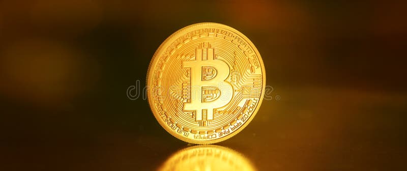 Bitcoins, Bit Coin BTC the New Virtual Money Stock Image - Image of ...