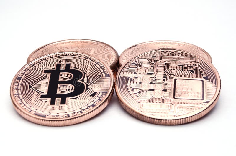 Bitcoins Front and Back stock photo. Image of market - 37760440