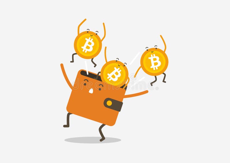 Set of Bitcoins, Funny Cryptocurrency Characters with Various Emotions ...