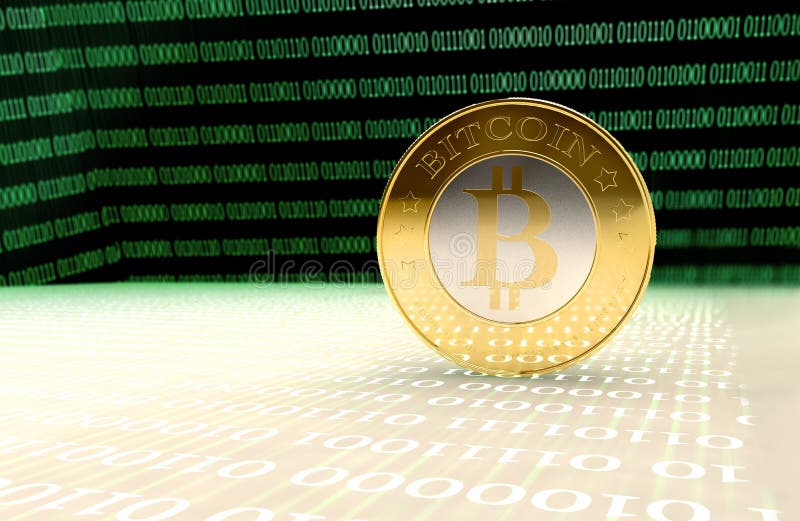 Bitcoins editorial stock photo. Illustration of money - 35608453