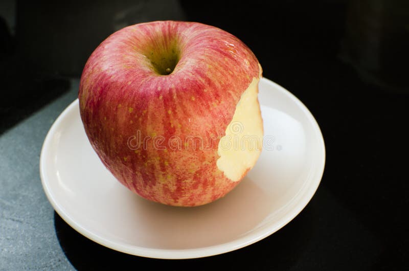 Bite apple stock photo. Image of diet, color, organic - 38554392