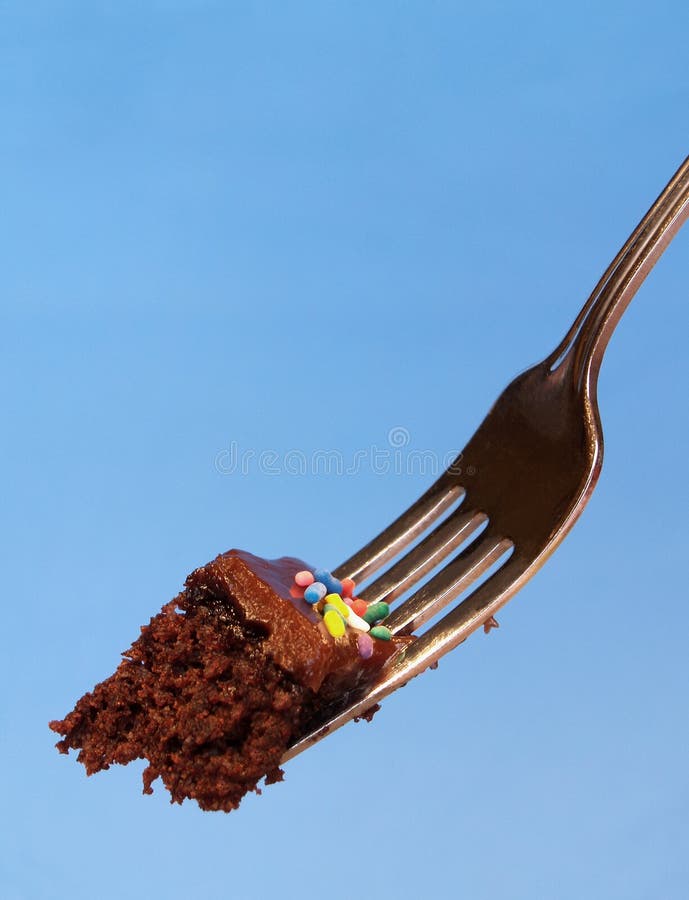 Bite of birthday cake stock photo. Image of celebrate - 1853678