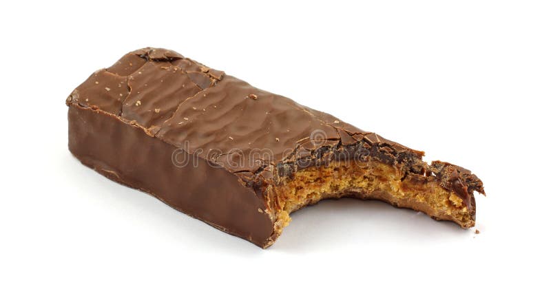 Bite of Chocolate Protein Bar Stock Image - Image of delicious, healthy ...