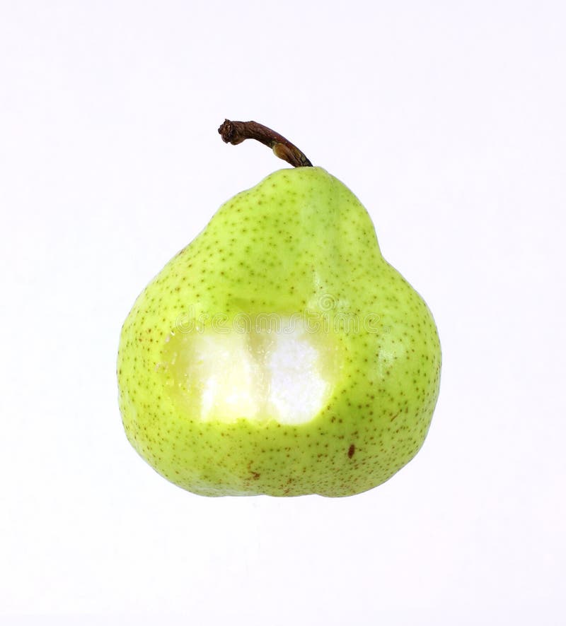 Bite Crisp Anjou Pear stock photo. Image of wild, cultivation - 14588602