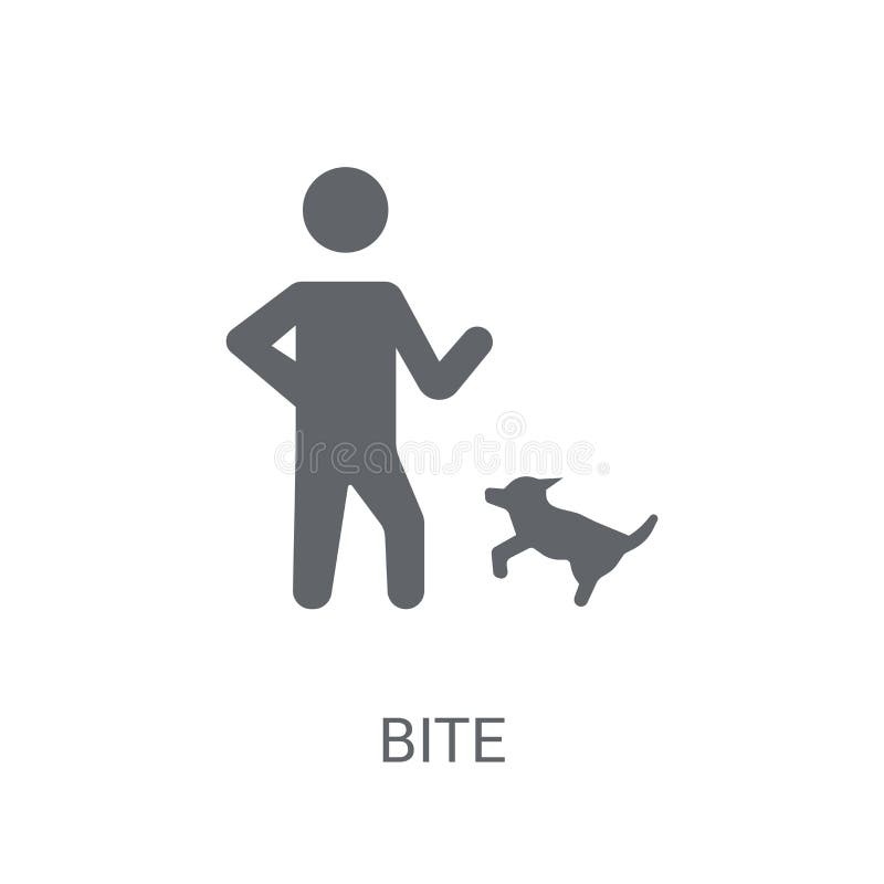 Bite Icon. Trendy Bite Logo Concept on White Background from Ins Stock ...