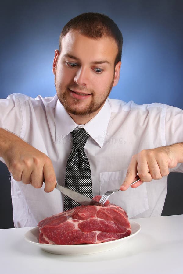 Bite meat stock photo. Image of meat, blue, carnivore - 20877546