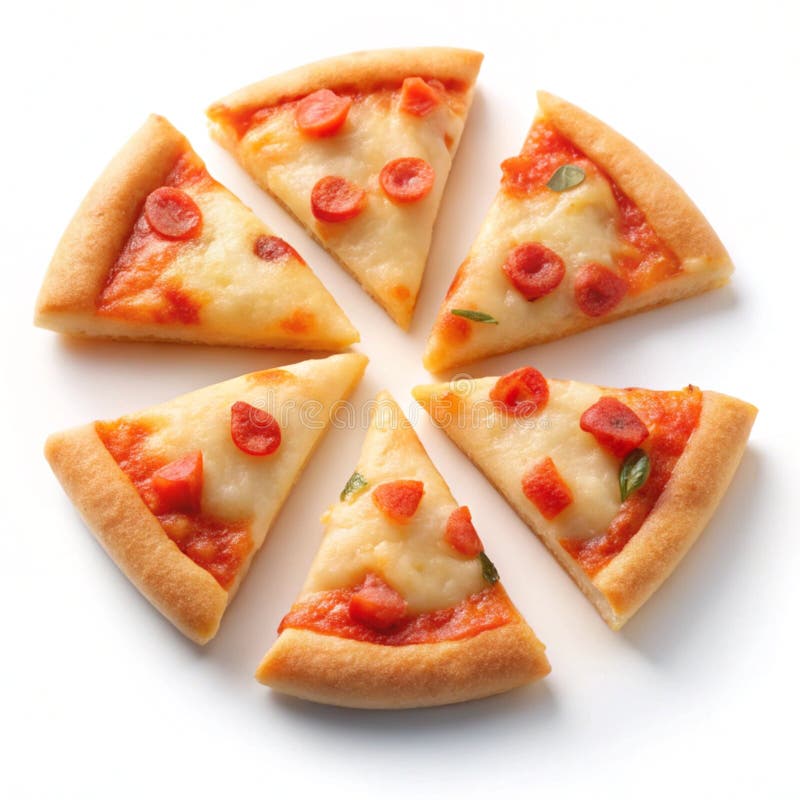 Bite-sized Pizza Dough Pieces Stock Illustration - Illustration of ...