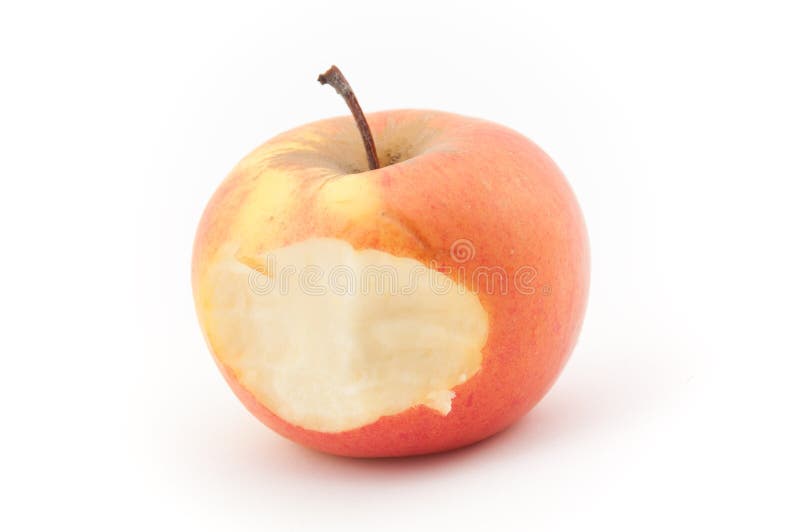 Biten apple stock photo. Image of health, vitamin, mark - 11867700