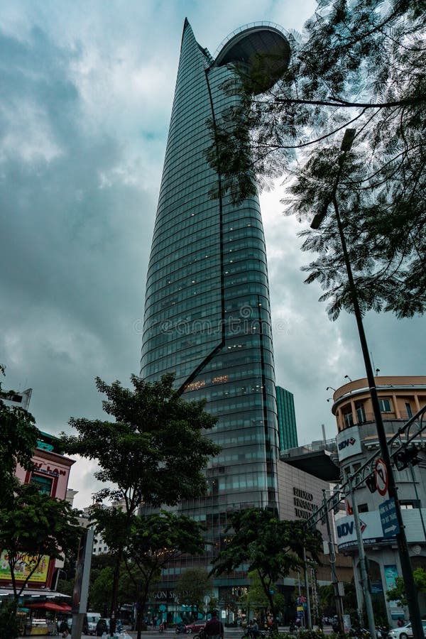 Bitexco Financial Tower editorial stock image. Image of cityscape ...