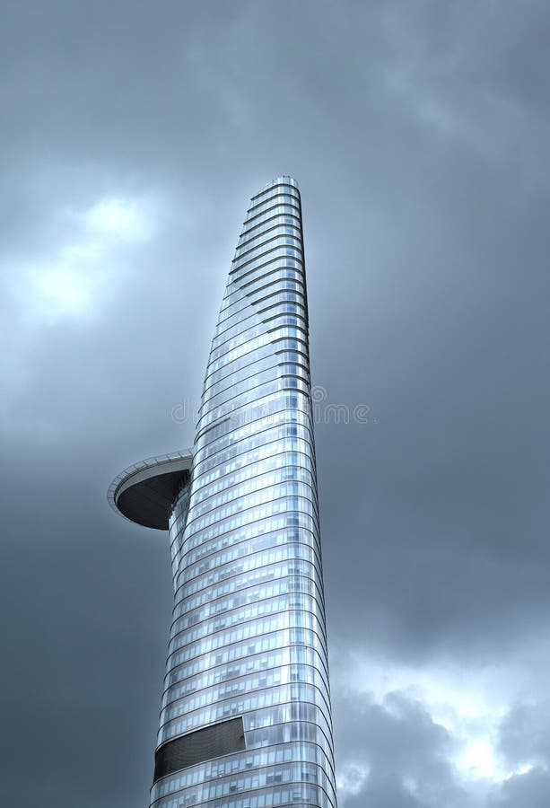 Bitexco tower at night editorial stock image. Image of architecture ...