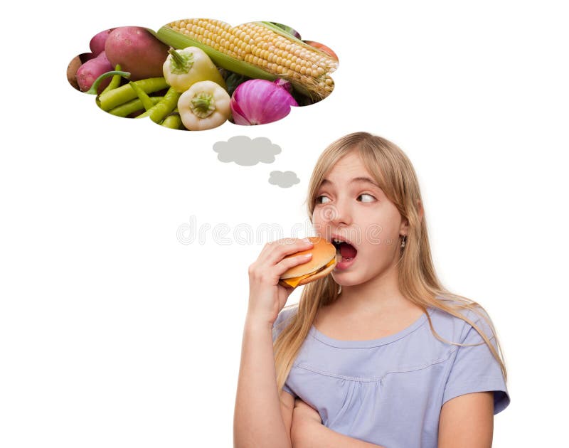 Biting a burger stock photo. Image of diet, corn, potato - 32343300
