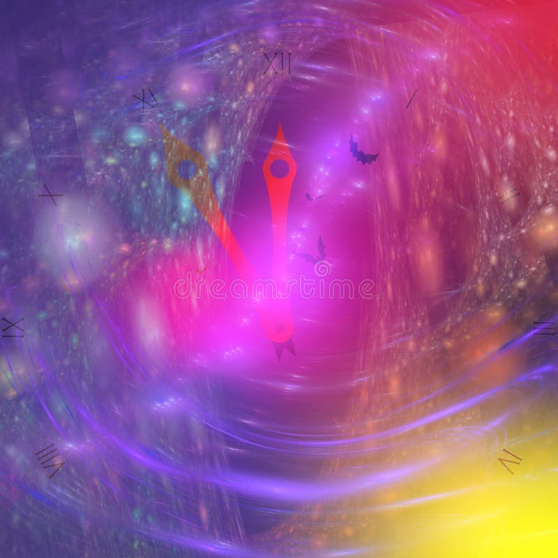 Bitmap Abstract Image of a Space-Time Trap Stock Illustration ...