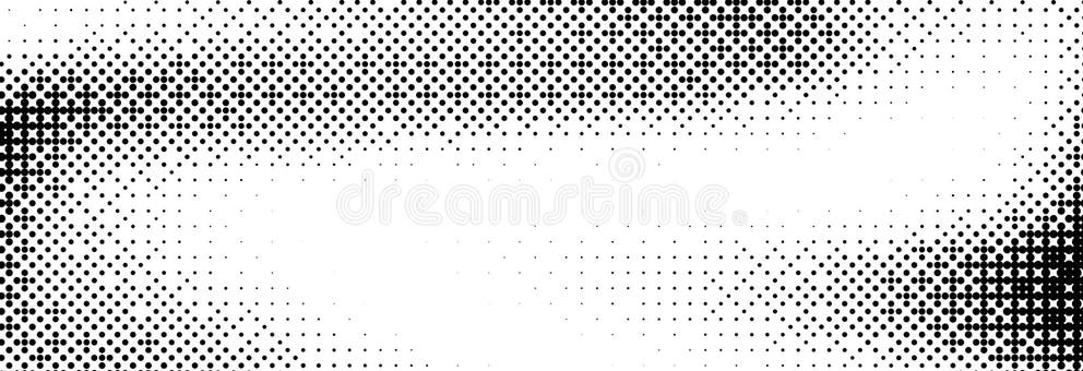 Bitmap Grunge Gradient Texture. Black and White Pixelated Dither Wave ...