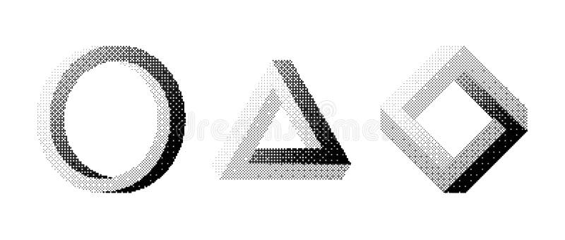 Black Geometric Shapes Square Triangle Stock Illustrations – 15,312 ...