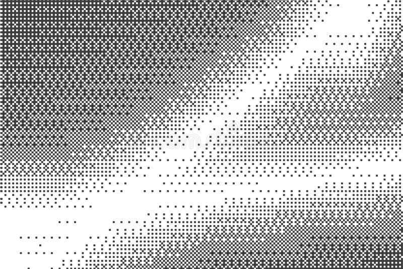 Bitmap Pattern with Pixel Background. Dotted Gradient Texture. Retro Vector Gradation of ...