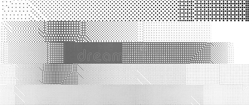 Bitmap Pixelated Striped Pattern. Black and White Halftone Grunge ...
