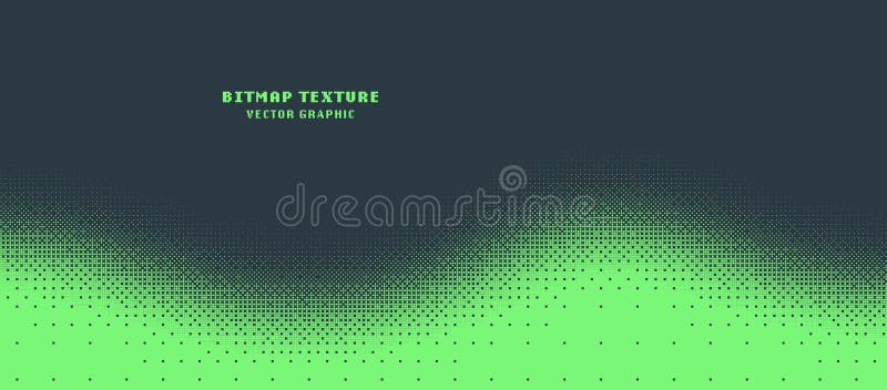 Bitmap Texture Dither Pattern Wavy Curved Border Vector Abstract ...