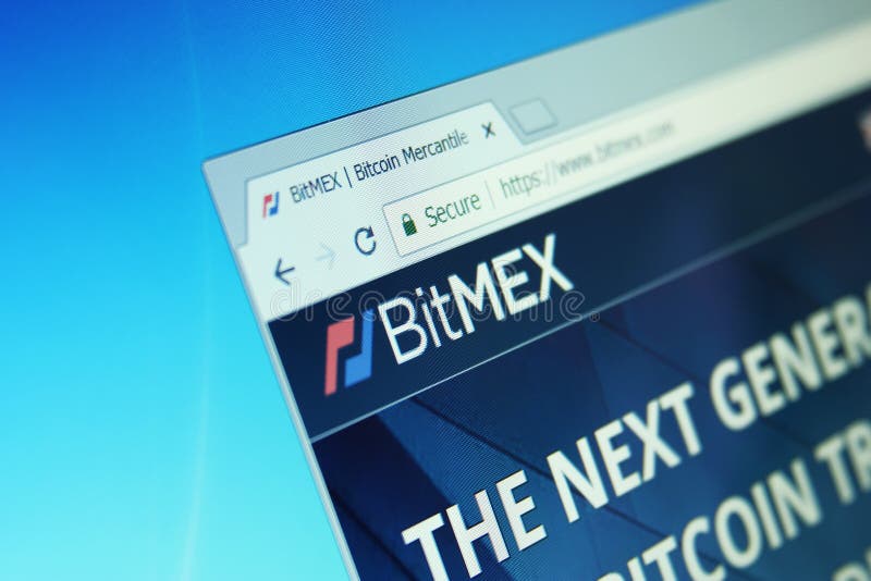 Bitmex exchange editorial stock image. Image of currency - 124890299