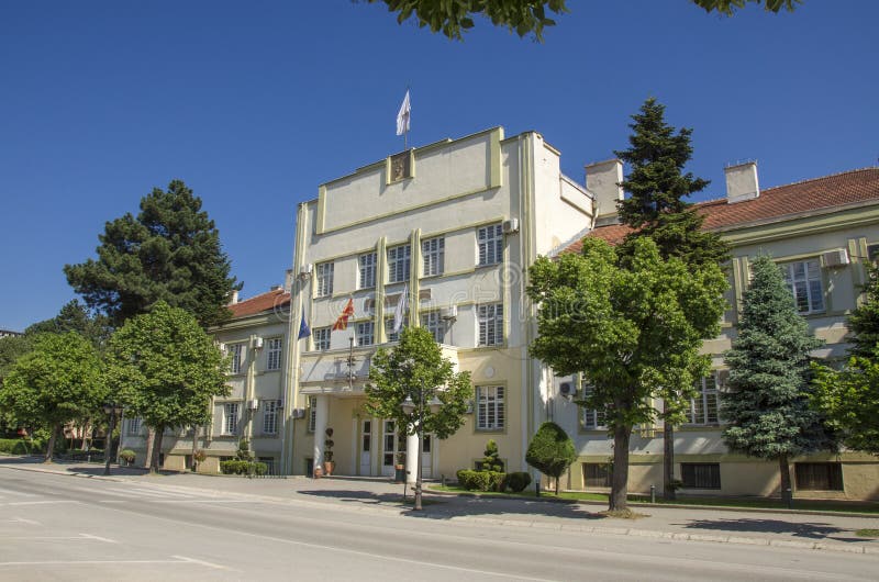 Bitola City Macedonia - Municipality Building Stock Image - Image of ...
