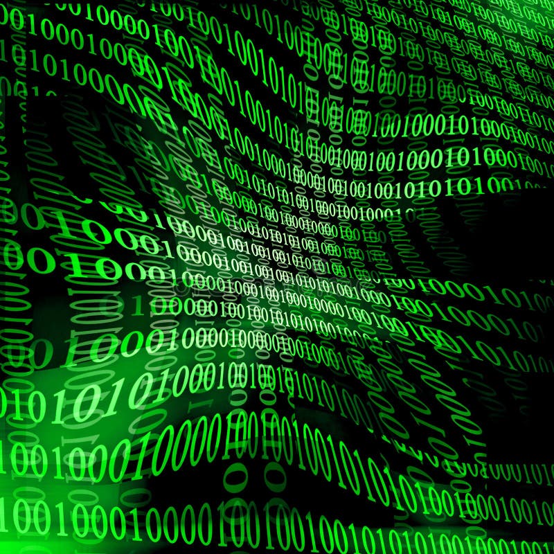 Bits and bytes stock illustration. Illustration of digits - 6537199