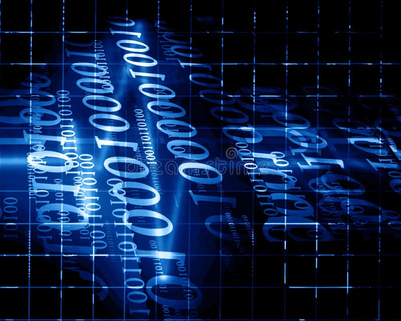 Bits and bytes stock illustration. Illustration of digits - 8262825